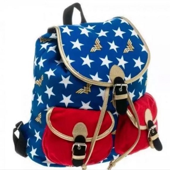 DC Comics | Bags | Dc Comics Wonder Woman Backpack | Poshmark